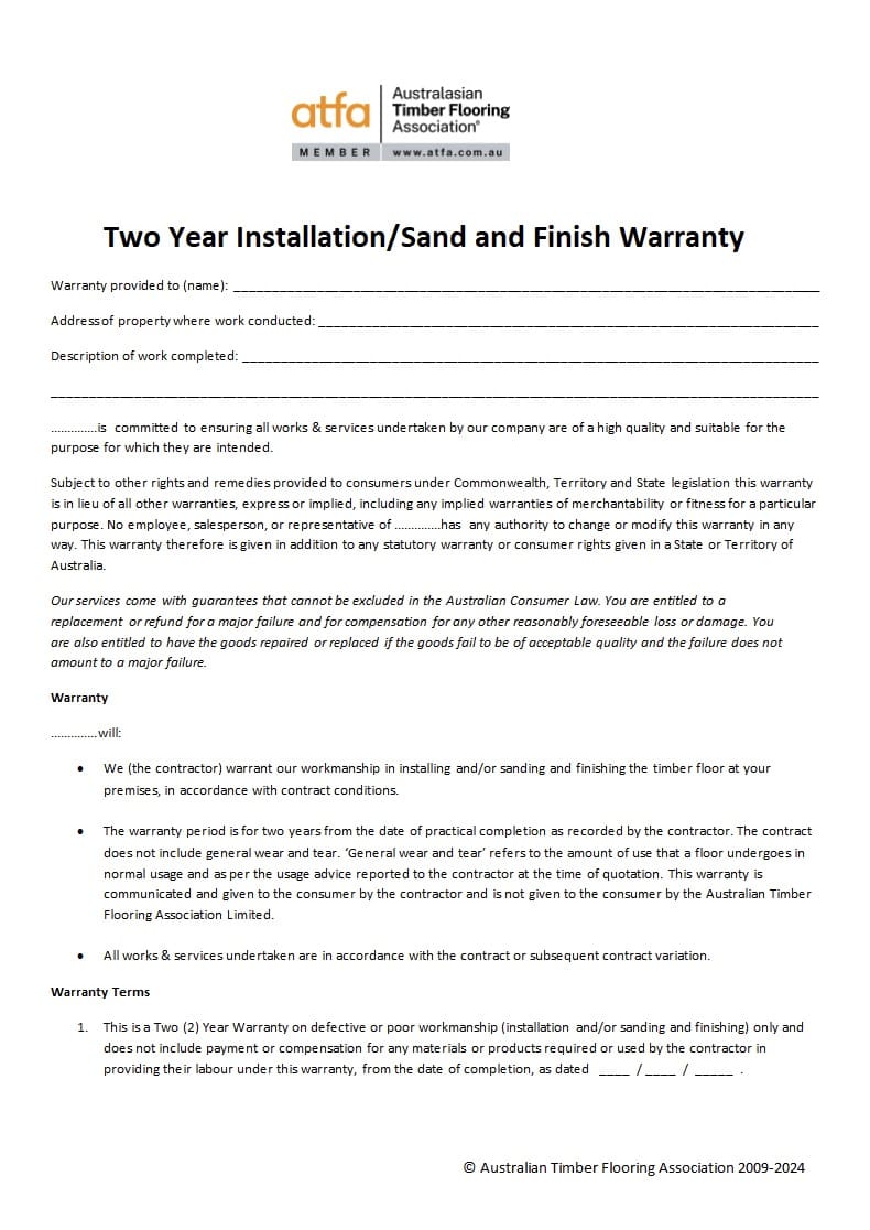 ATFA Master Forms - ATFA